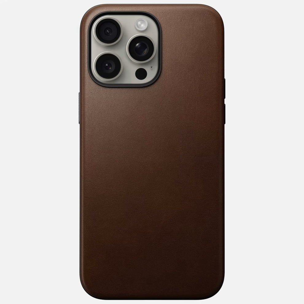 Modern Leather Case : iPhone 15 Series