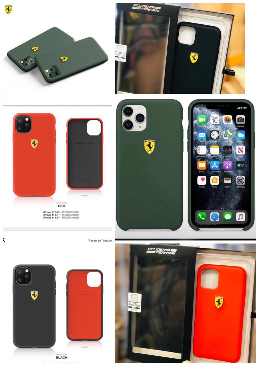 Ferrari ® iPhone X to 12 Pro Max Liquid Silicon Velvet-Touch Silk ...